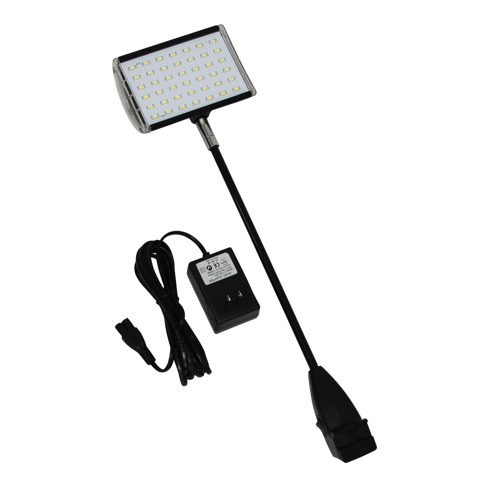 LED Pop Up Display booth includes LED spotlights and clamps